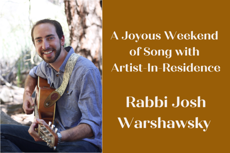 Artist-In-Residence Weekend with Rabbi Josh Warshawsky | Congregation Torat El - Monmouth County ...