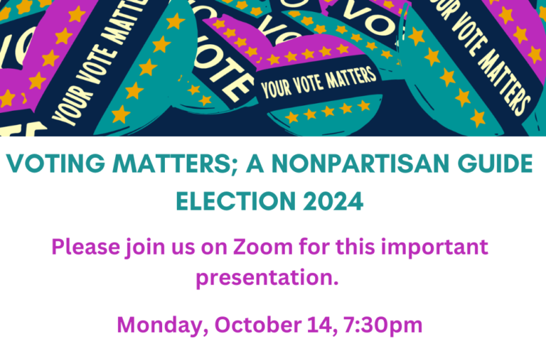 Voting Matters – A Nonpartisan Guide to the 2024 Election ...